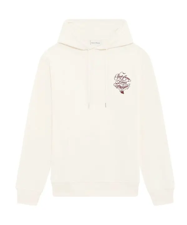 Drole De Monsieur Long-sleeved Hooded Sweater With Kangaroo Pockets