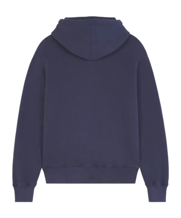 Maison Kitsuné Long Sleeve Hoodie With Embroidered Fox Head Patch