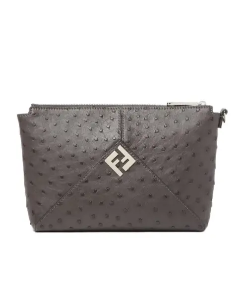Fendi Lui Clutch Bag - Dark Gray