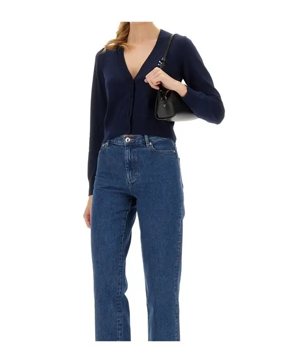 A.p.c. Josephine Anchor-embellished Cardigan