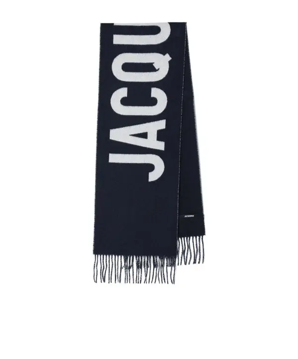 Jacquemus Fringed Scarf - Black