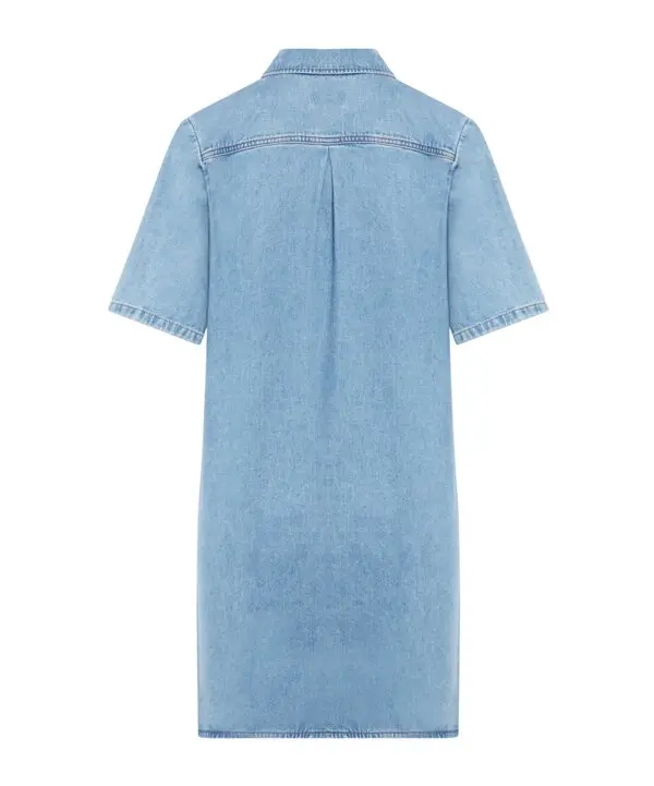 A.p.c. Classic Collar Denim Mini Dress