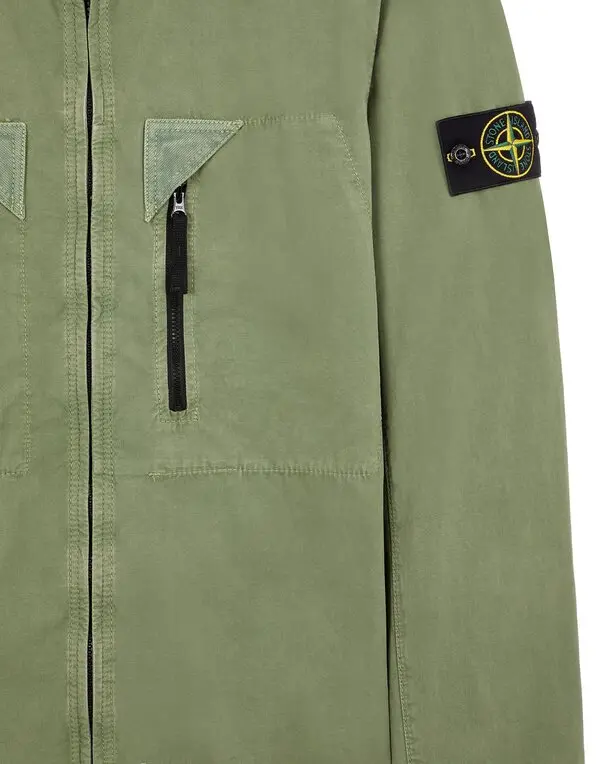 Stone Island Logo-patch Shirt Jacket
