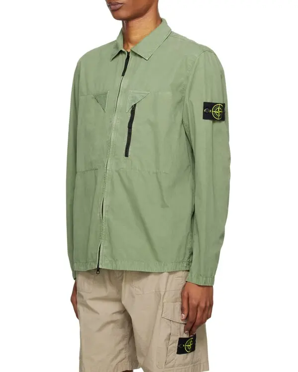Stone Island Logo-patch Shirt Jacket