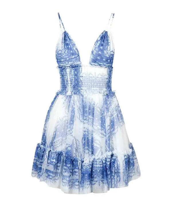 Philosophy Di Lorenzo Serafini Abstract Pattern Mini Dress