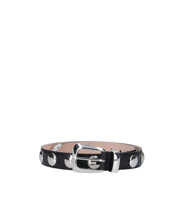 Khaite Stud-detailed Buckled Belt - Black