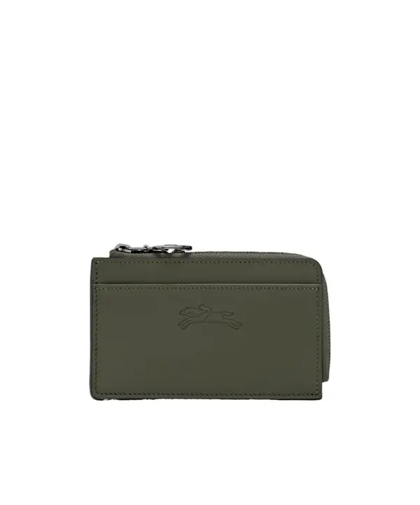 Longchamp Embossed Leather Cardholder - Fir