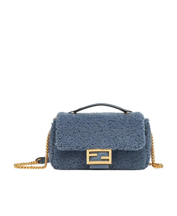 Fendi Logo Shoulder Bag - Blue