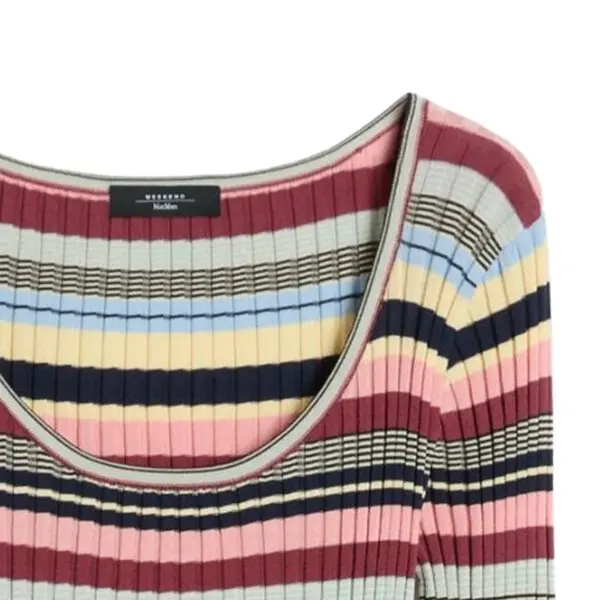 Max Mara Striped Ribbed Knit Jumper - No