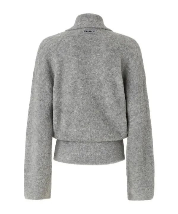 Pinko Embellished Collared Zip-up Jacket