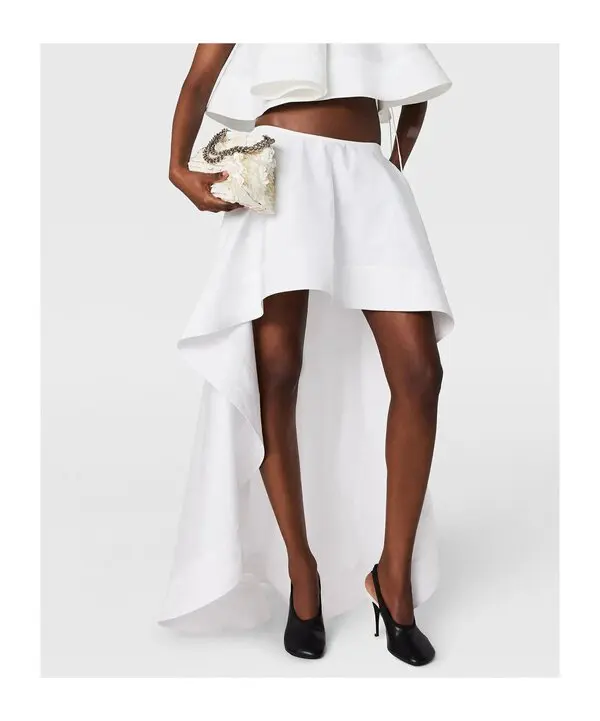 Stella McCartney Asymmetrical Ruffled Midi Skirt