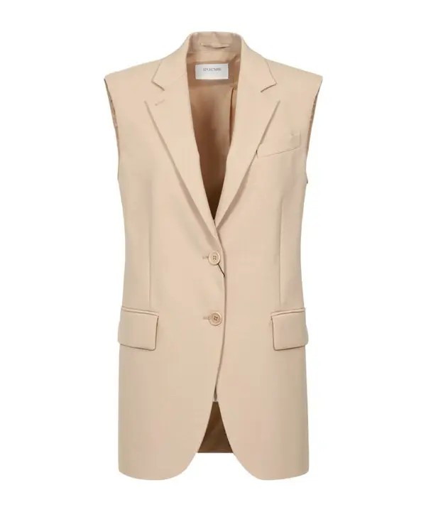 Sportmax Single-breasted Sleeveless Gilet