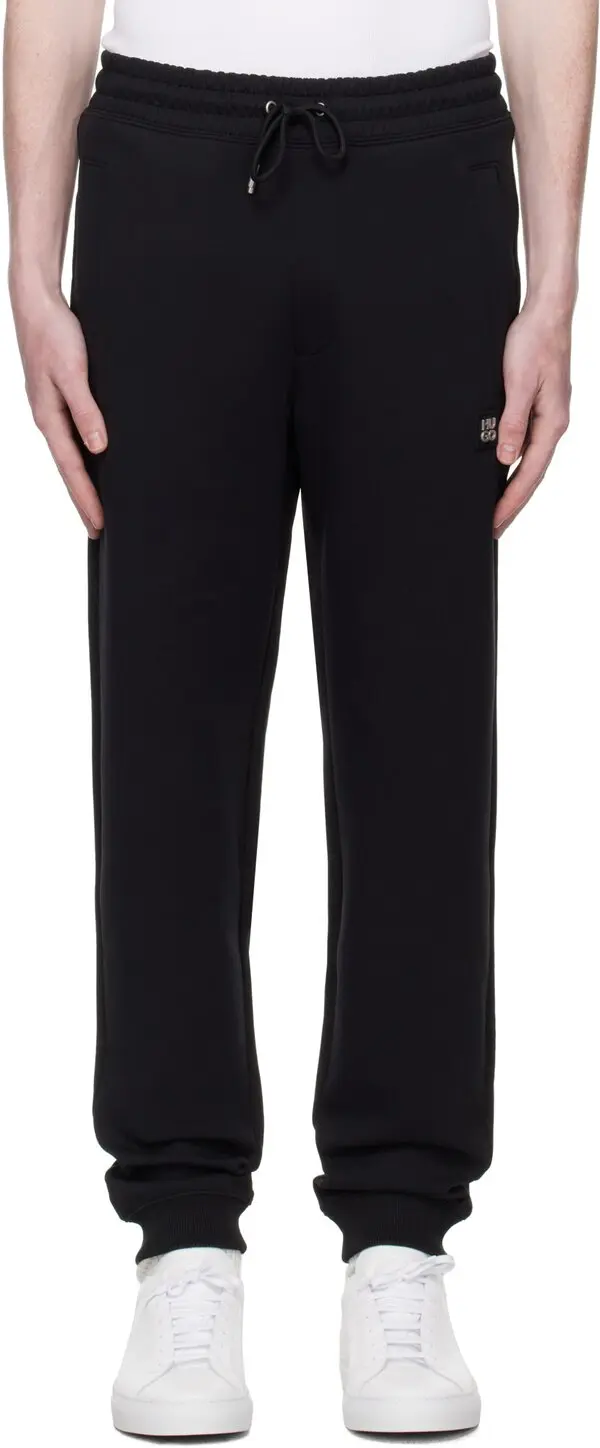 Hugo Boss Logo-patch Drawstring-waistband Track Pants