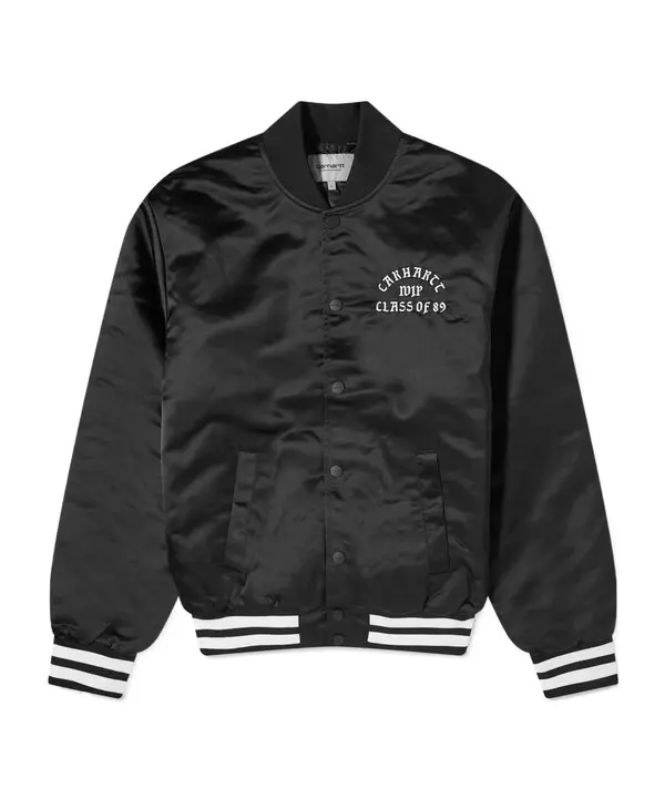Carhartt Work In Progress Bomber Jacket With Logo Embroidery