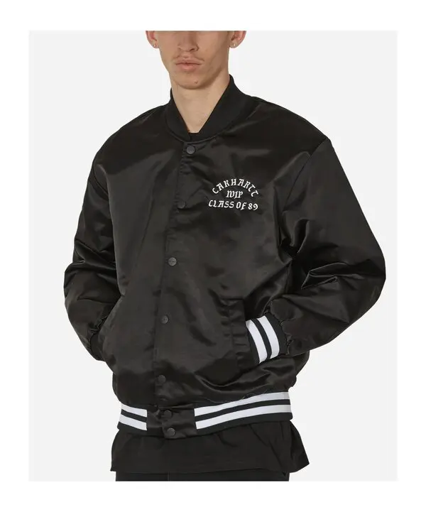 Carhartt Work In Progress Bomber Jacket With Logo Embroidery