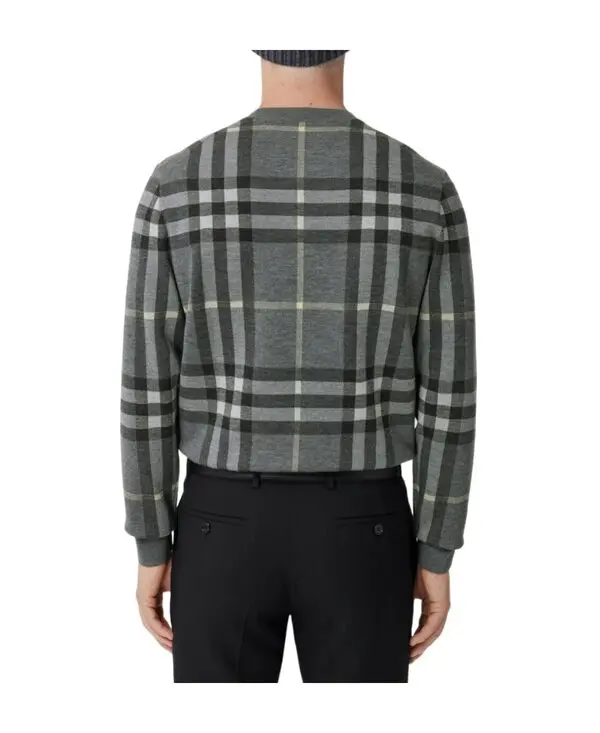 Burberry Check-pattern Wool-silk Jumper