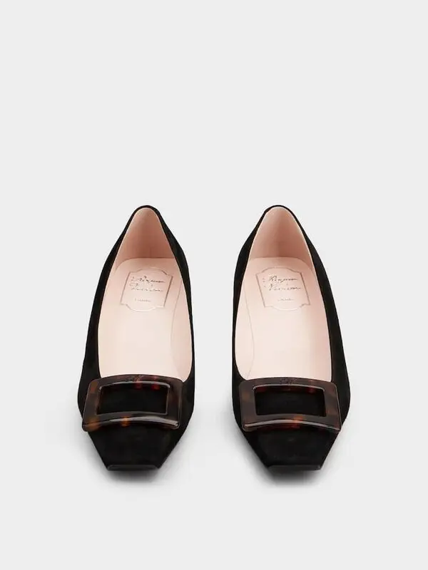 ROGER VIVIER Belle Vivier Suede Pumps