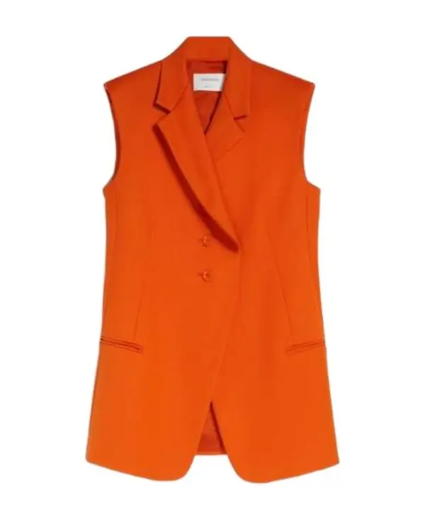 Sportmax Sleeveless Double-breasted Suit Jacket