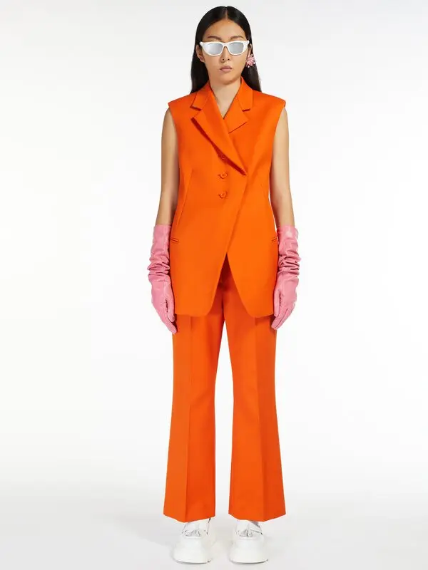 Sportmax Sleeveless Double-breasted Suit Jacket