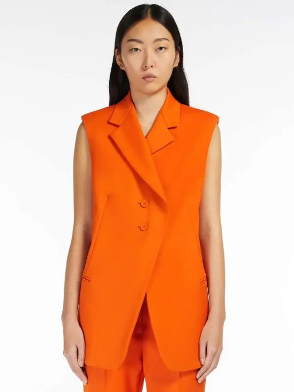 Sportmax Sleeveless Double-breasted Suit Jacket