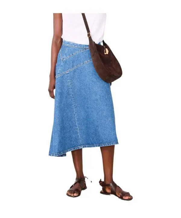 Officine Générale Denim Asymmetrical Skirt