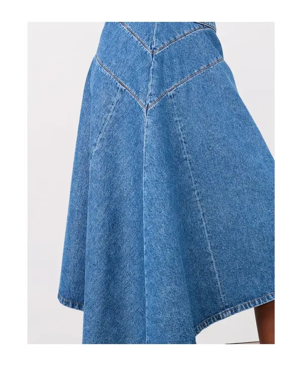 Officine Générale Denim Asymmetrical Skirt
