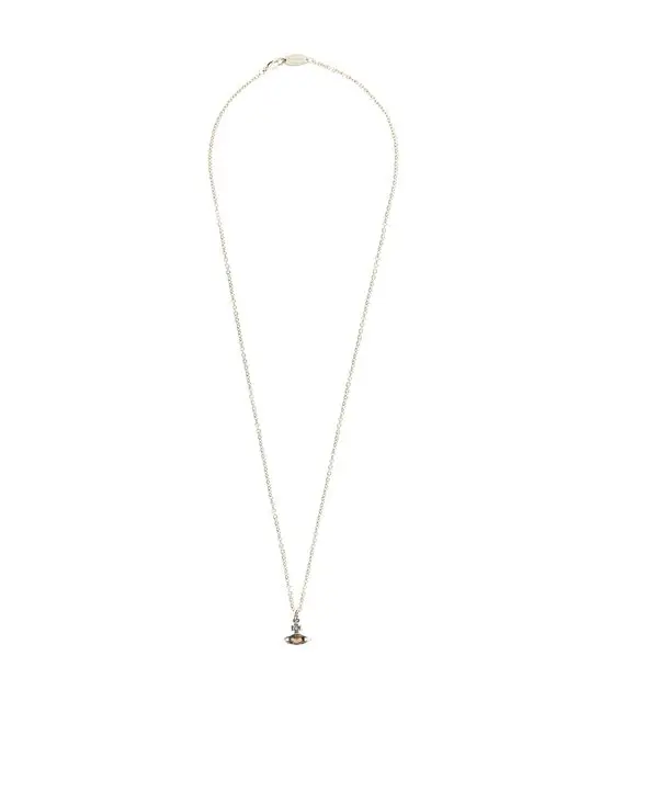 VIVIENNE WESTWOOD Orb Pendant Necklace With Gemstone - White