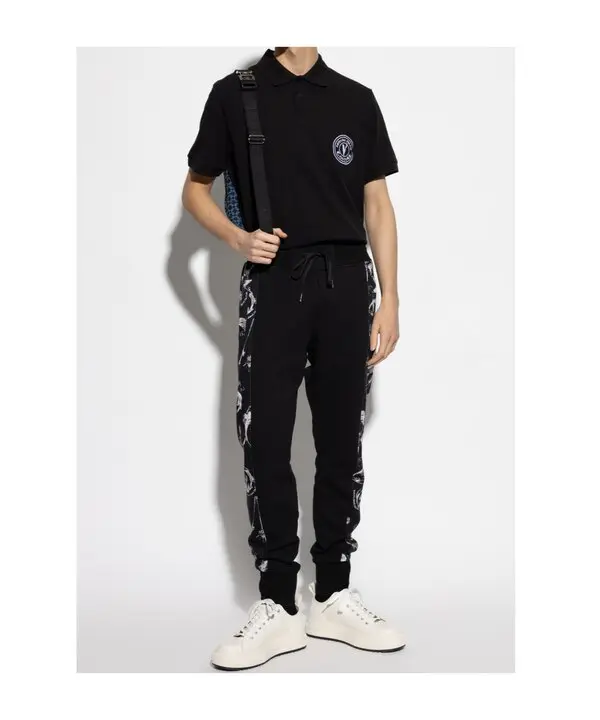 Versace Logo Patch Polo Shirt