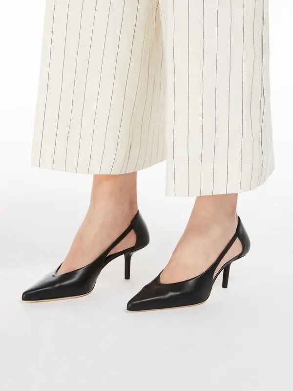 Max Mara Pointed Logo Heels