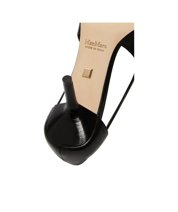 Max Mara Pointed Logo Heels