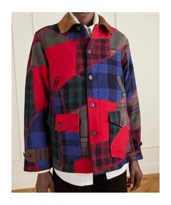 Polo Ralph Lauren Patchwork Corduroy-collar Jacket - Black