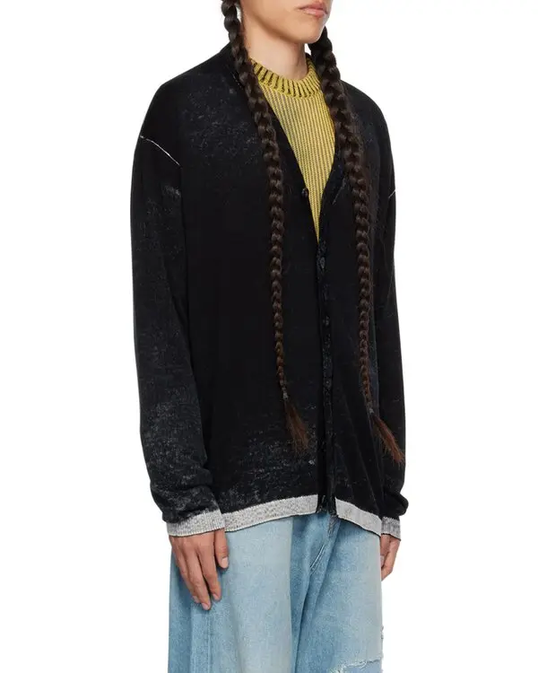 DIESEL® K-clarence Button-up Cardigan - Black