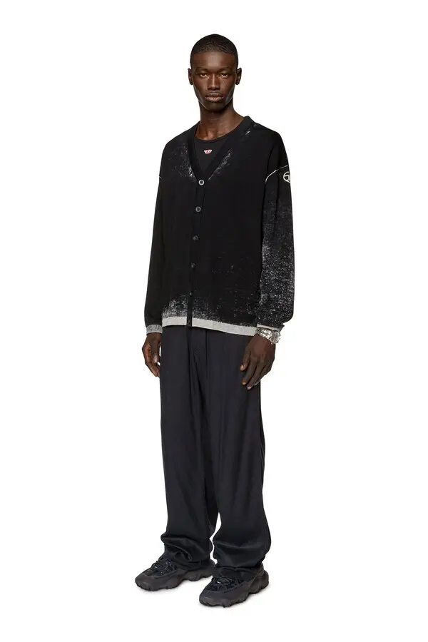 DIESEL® K-clarence Button-up Cardigan - Black