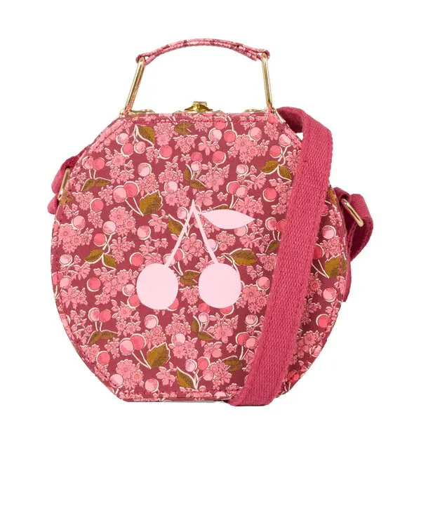 Bonpoint Cherry Printed Shoulder Bag - Deep Red