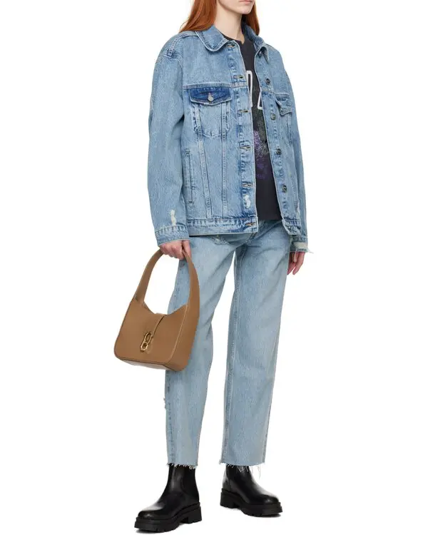 ANINE BING Gavin Mid-rise Straight Jeans - Blue