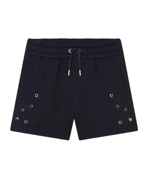 Chloé Elastic Drawstring Shorts With Eyelet Detail