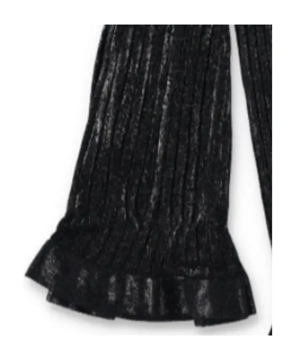 Prada Ribbed Knit Stockings With Ruffle Detail
