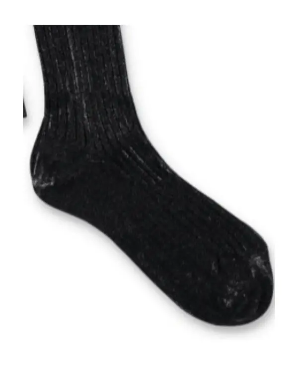 Prada Ribbed Knit Stockings With Ruffle Detail