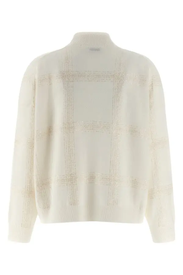 Brunello Cucinelli Sequin Embellished Turtleneck Jumper