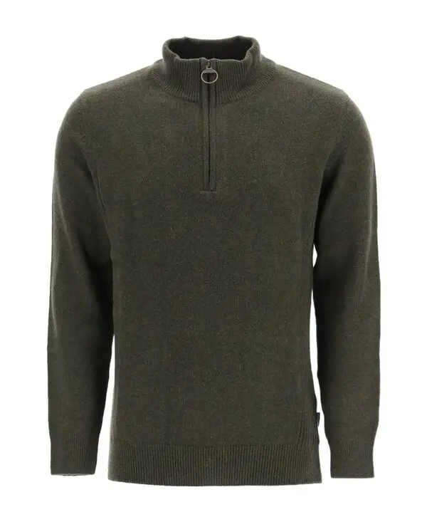 Barbour High-neck Knitted Jumper With Zipper Closure - No