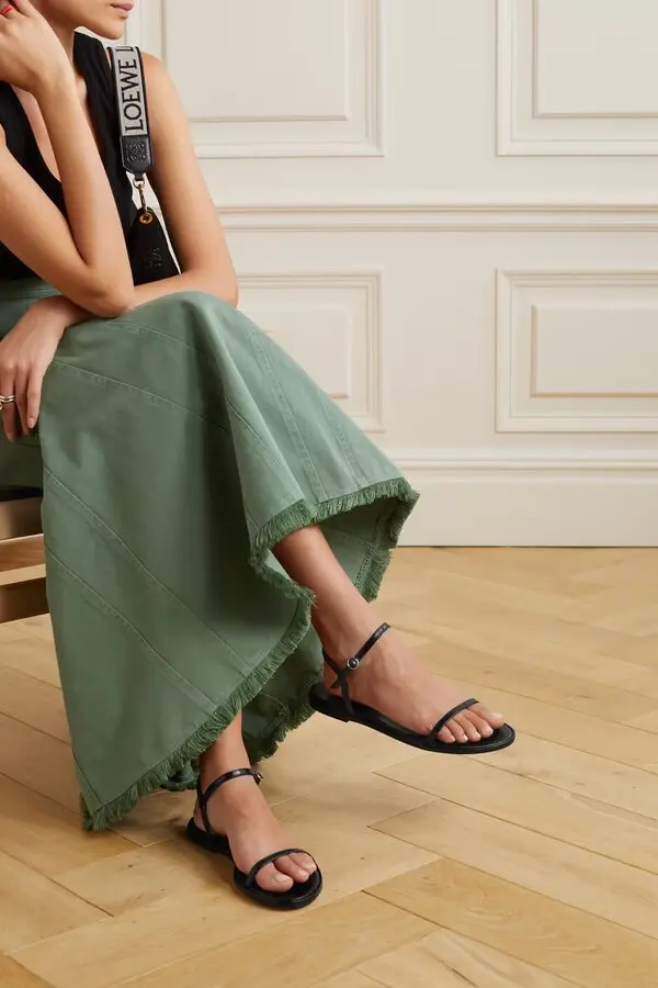 AeydĒ Nettie Flat Sandals With Ankle Strap