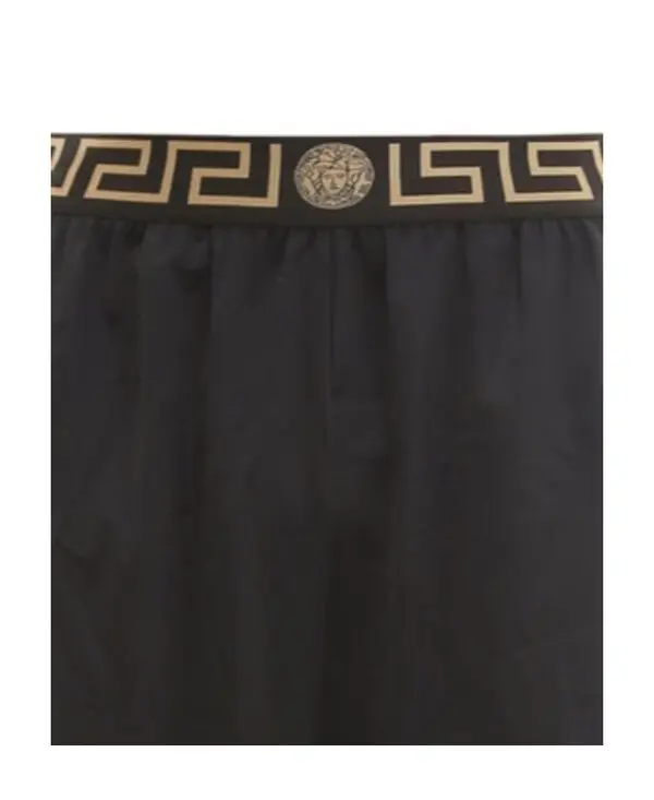 Versace La Greca Waistband Bermuda Shorts