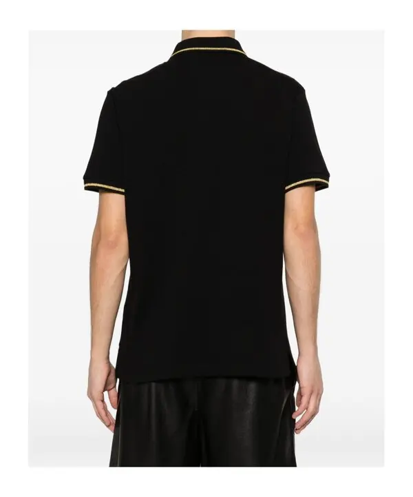 Versace Ribbed-trim Polo Shirt