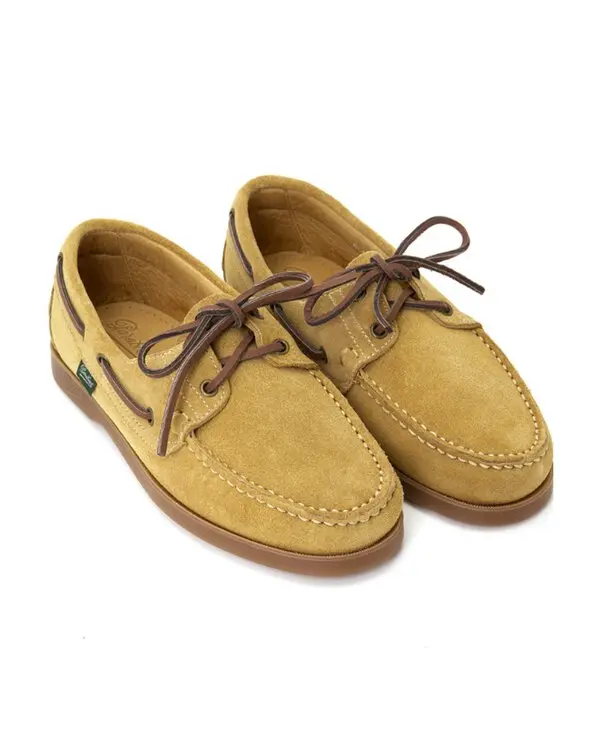 Paraboot Suede Lace-up Boat Shoes