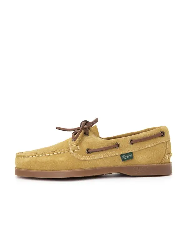 Paraboot Suede Lace-up Boat Shoes