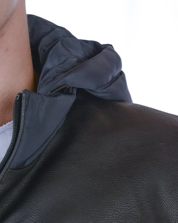 EA7 Padded Hooded Jacket With Zip-up And Logo Detail