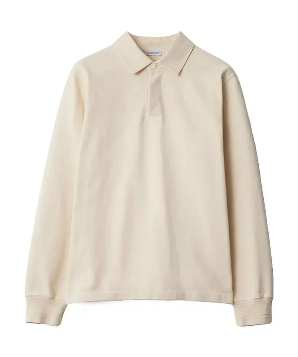 Burberry Cotton Long-sleeve Polo Shirt