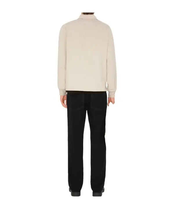 Burberry Cotton Long-sleeve Polo Shirt