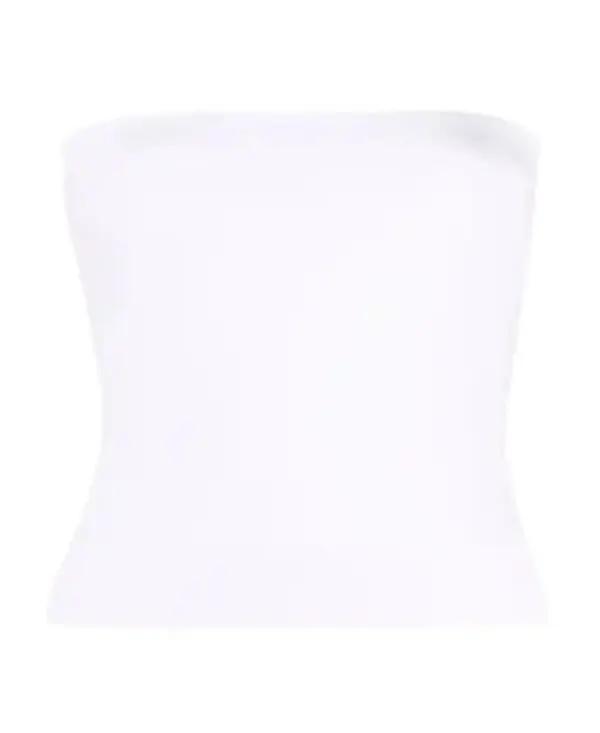 Brunello Cucinelli Strapless Top - White