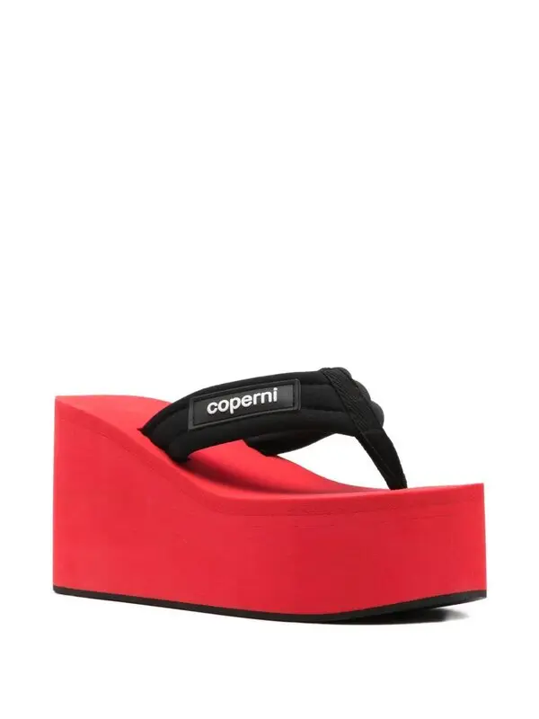 Coperni Wedge Platform Flip Flop Sandals
